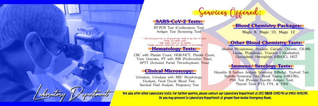 Laboratory Ads – DMH Website